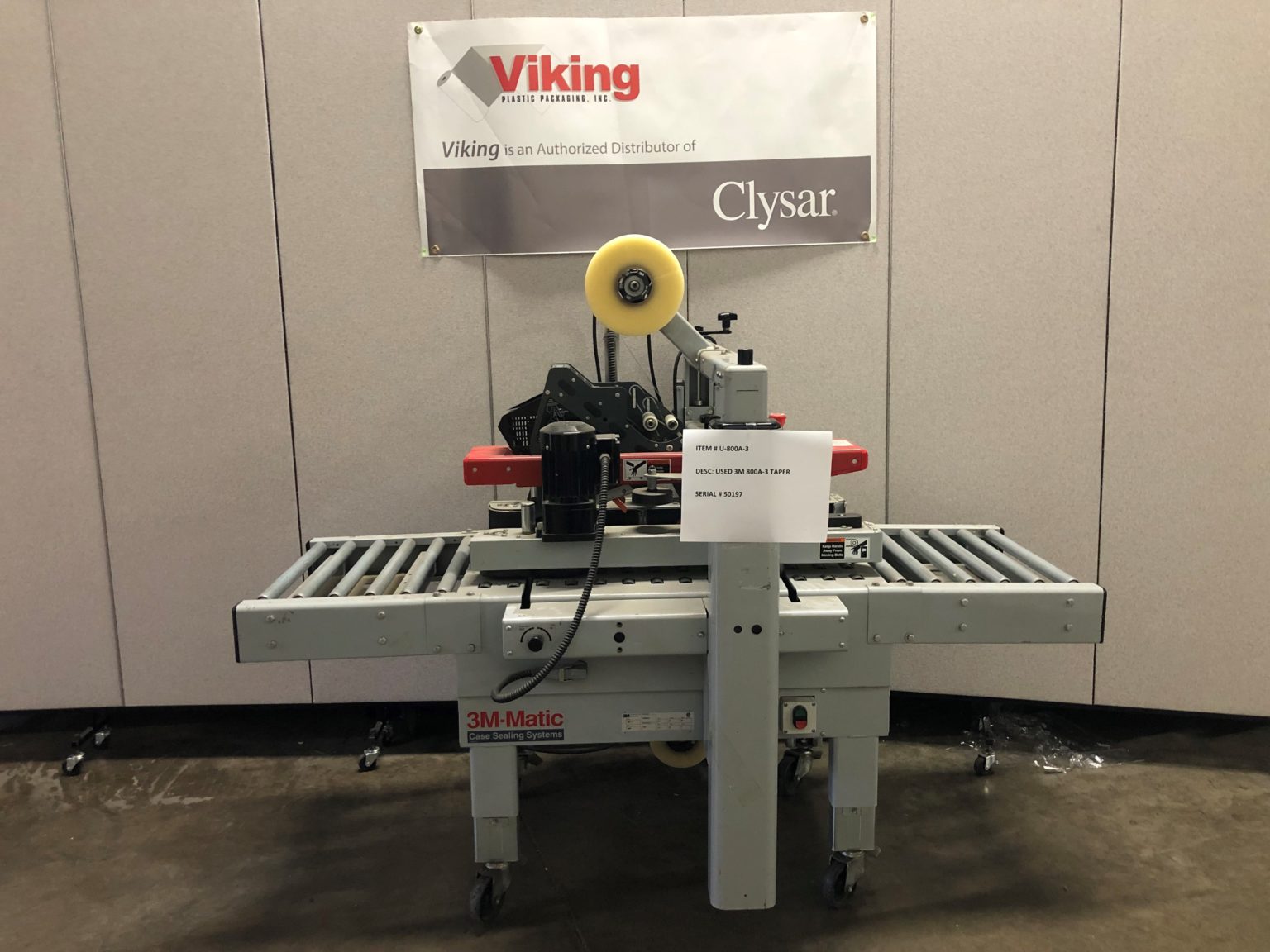 3M 800A CASE SEALER - Viking Plastic Packaging